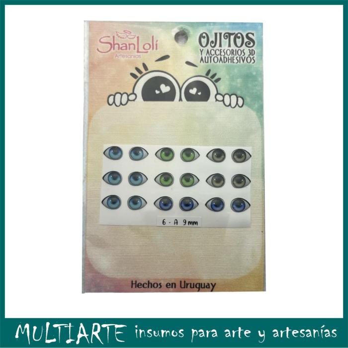 Ojitos realistas para Muñecos Modelo A6 9MM - MULTIARTE insumos para ...