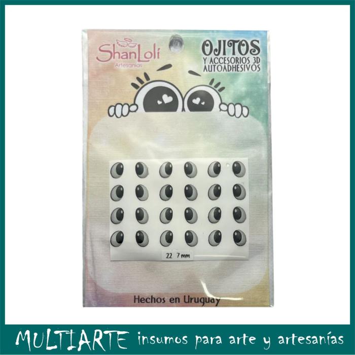Ojitos realistas para Muñecos Modelo A22 7MM - MULTIARTE insumos para ...