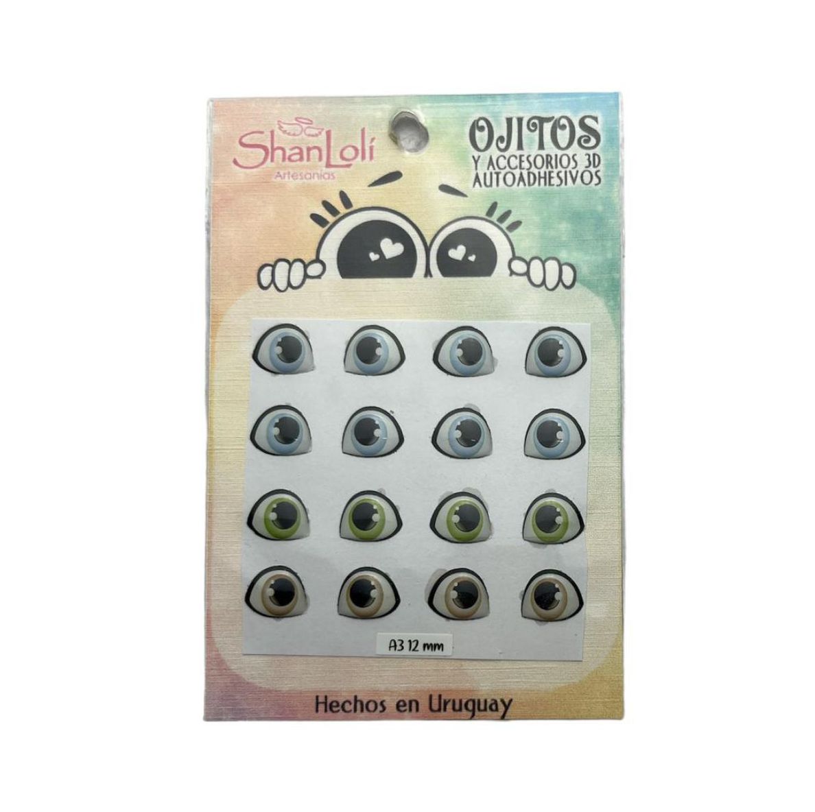 Ojitos realistas para Muñecos Modelo A3 12MM - MULTIARTE insumos para ...