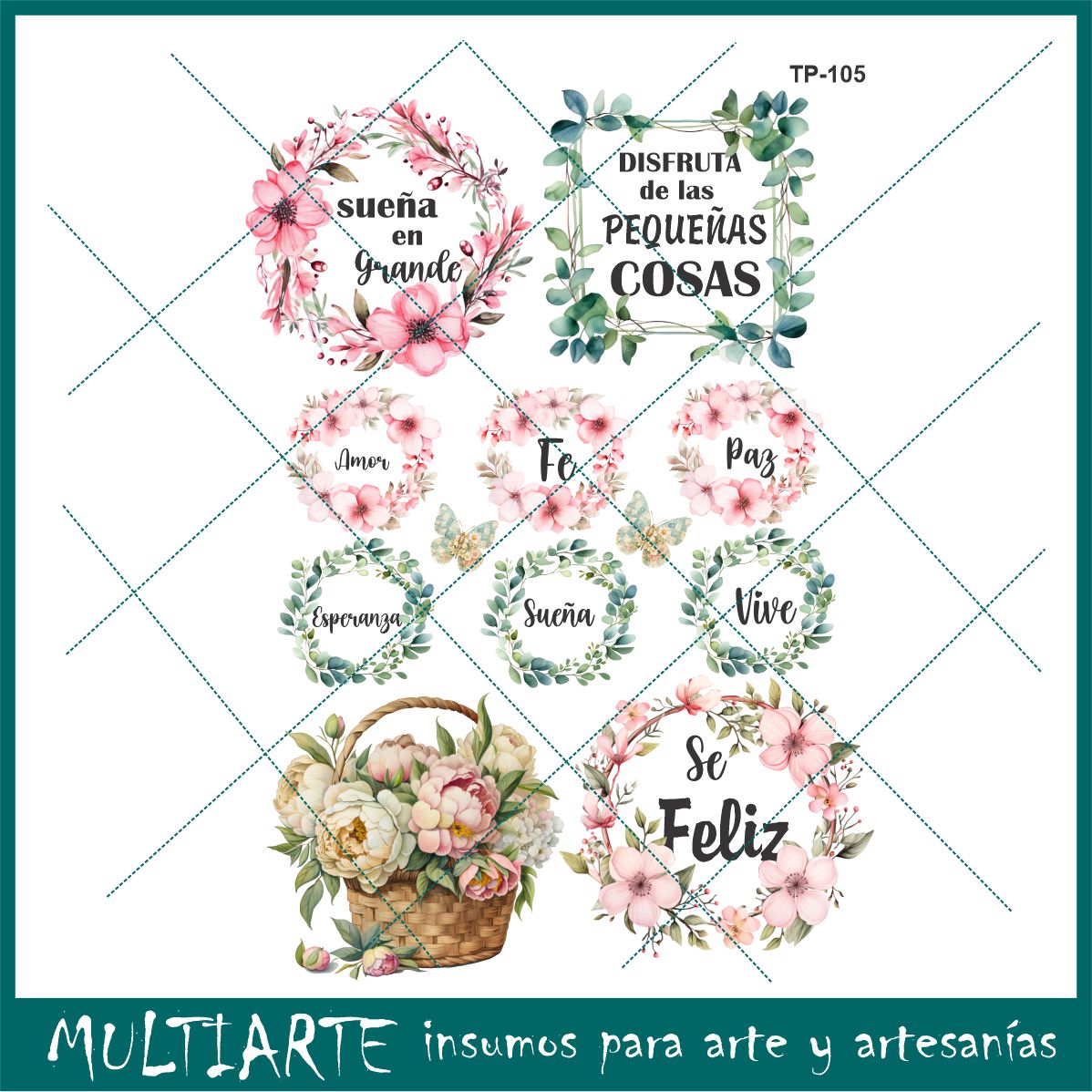 Transfer color - 20x25cms TP-105 - MULTIARTE insumos para arte y artesanías