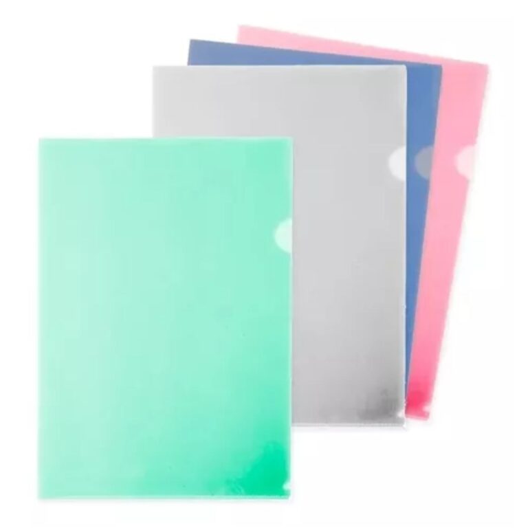 Carpeta Funda en L A4 Gris - MULTIARTE insumos para arte y artesanías