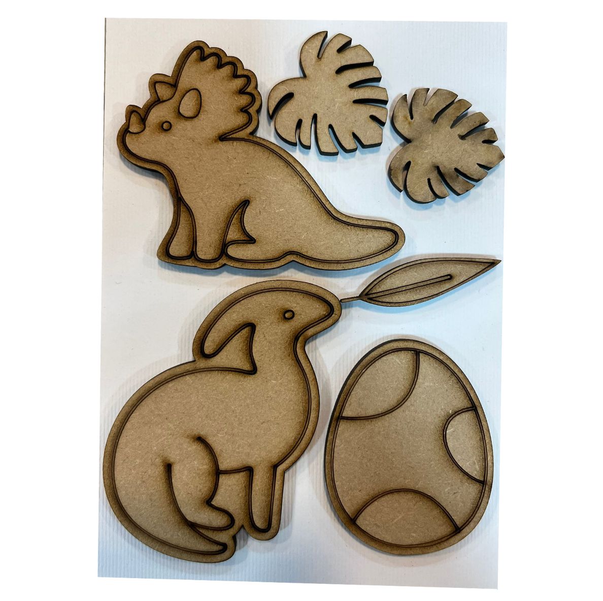 Set de figuras de MDF listas para decorar Dinosaurios - MULTIARTE ...