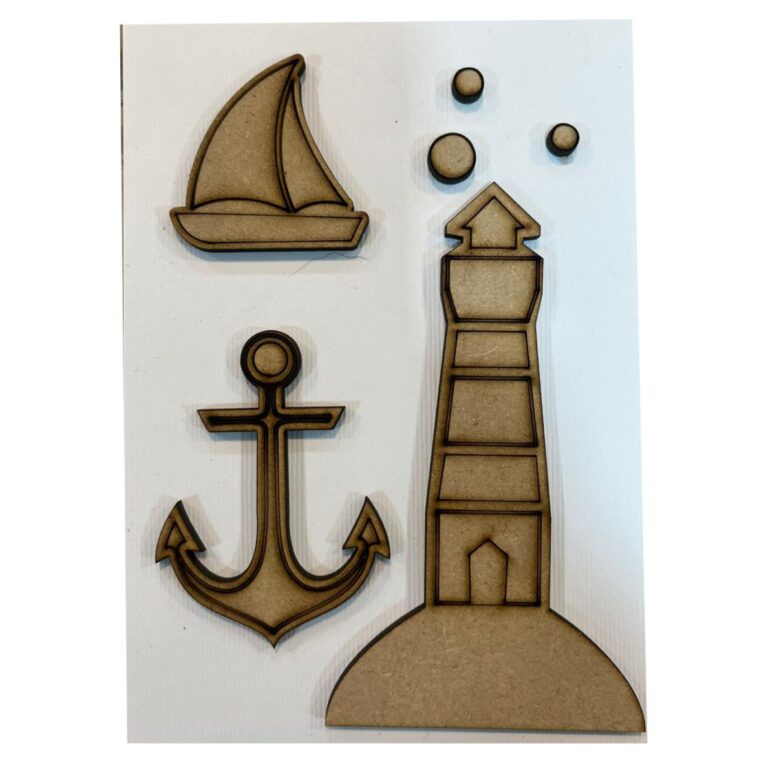 Set de figuras de MDF listas para decorar Faro - MULTIARTE insumos para ...