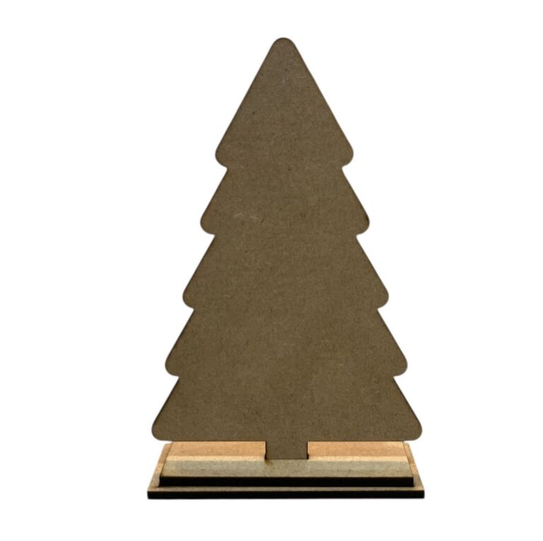 Arbol de Navidad con base MDF 14cms alto Liso - MULTIARTE insumos para ...