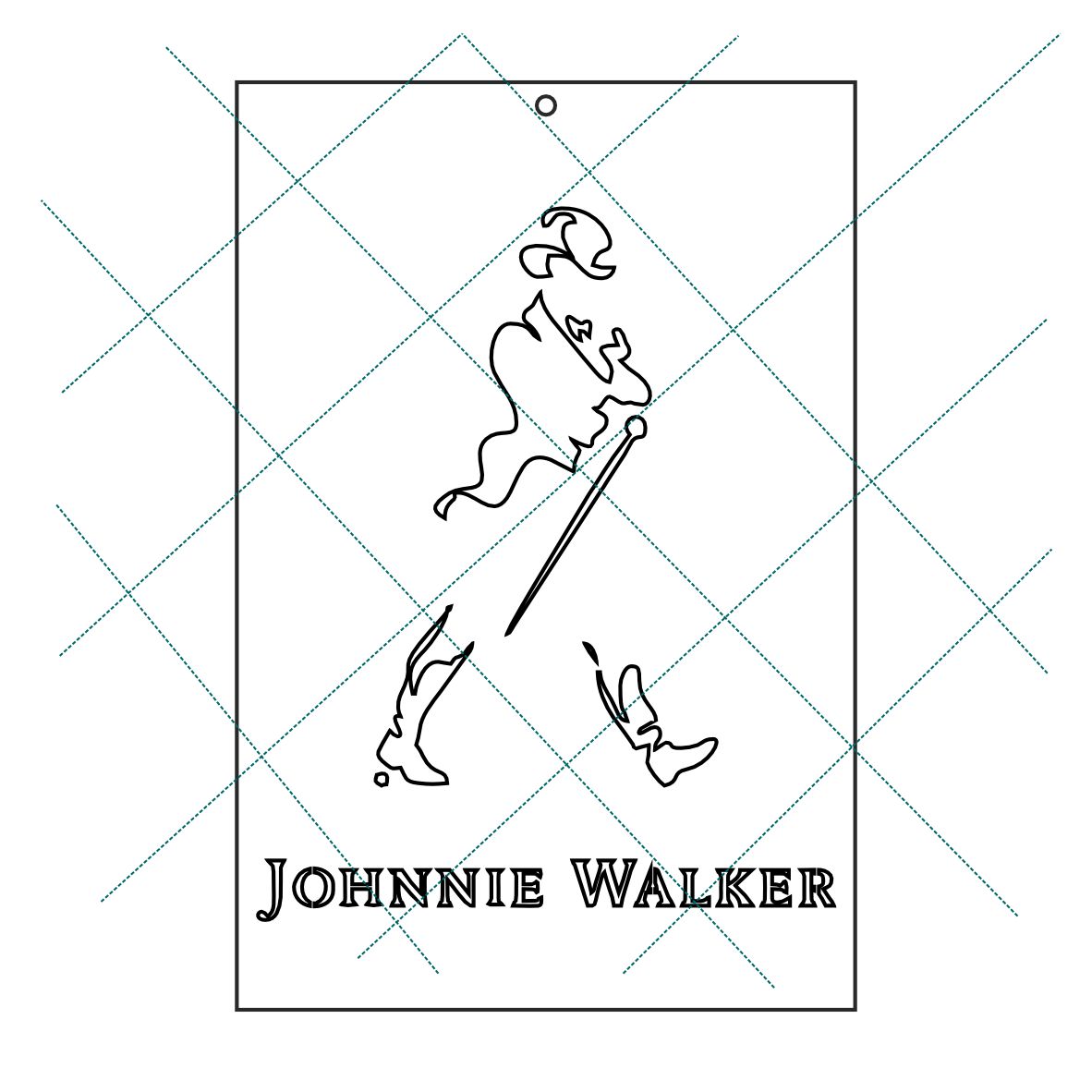 Stencil 20x30cms Multiarte 016 Johnnie Walker - MULTIARTE insumos para ...